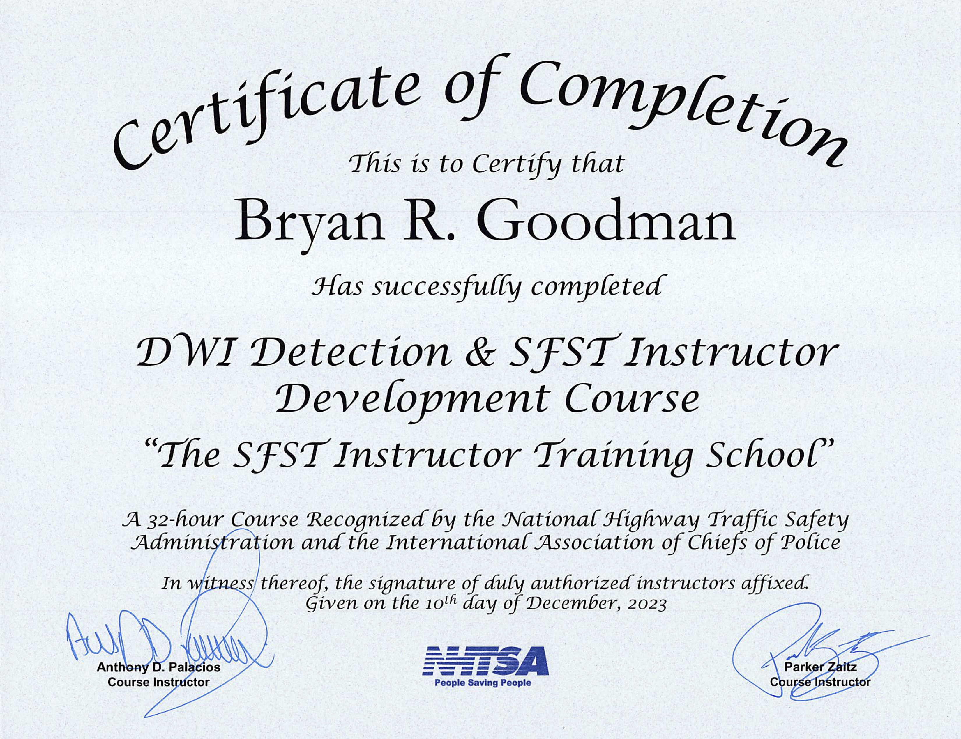 Certifications & Education | Goodman Law Firm